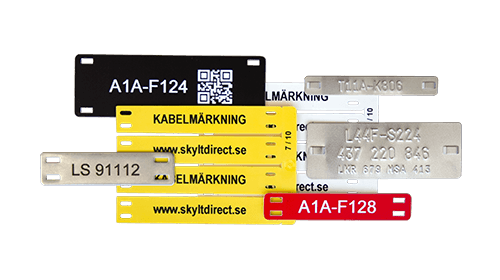 Märkskyltar, kabelmärkning och klistermärken från SkyltDirect!