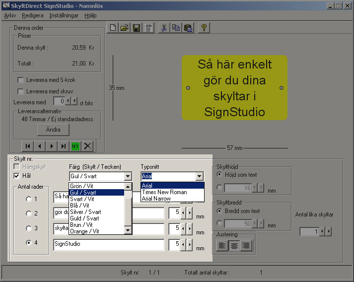 SkyltDirect AB - Hjäl fö SignStudio