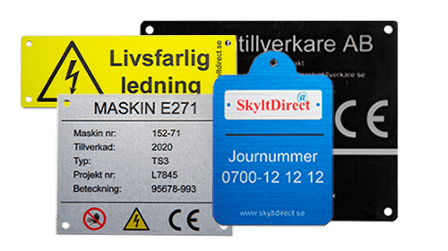 Märkskyltar, kabelmärkning och klistermärken från SkyltDirect!